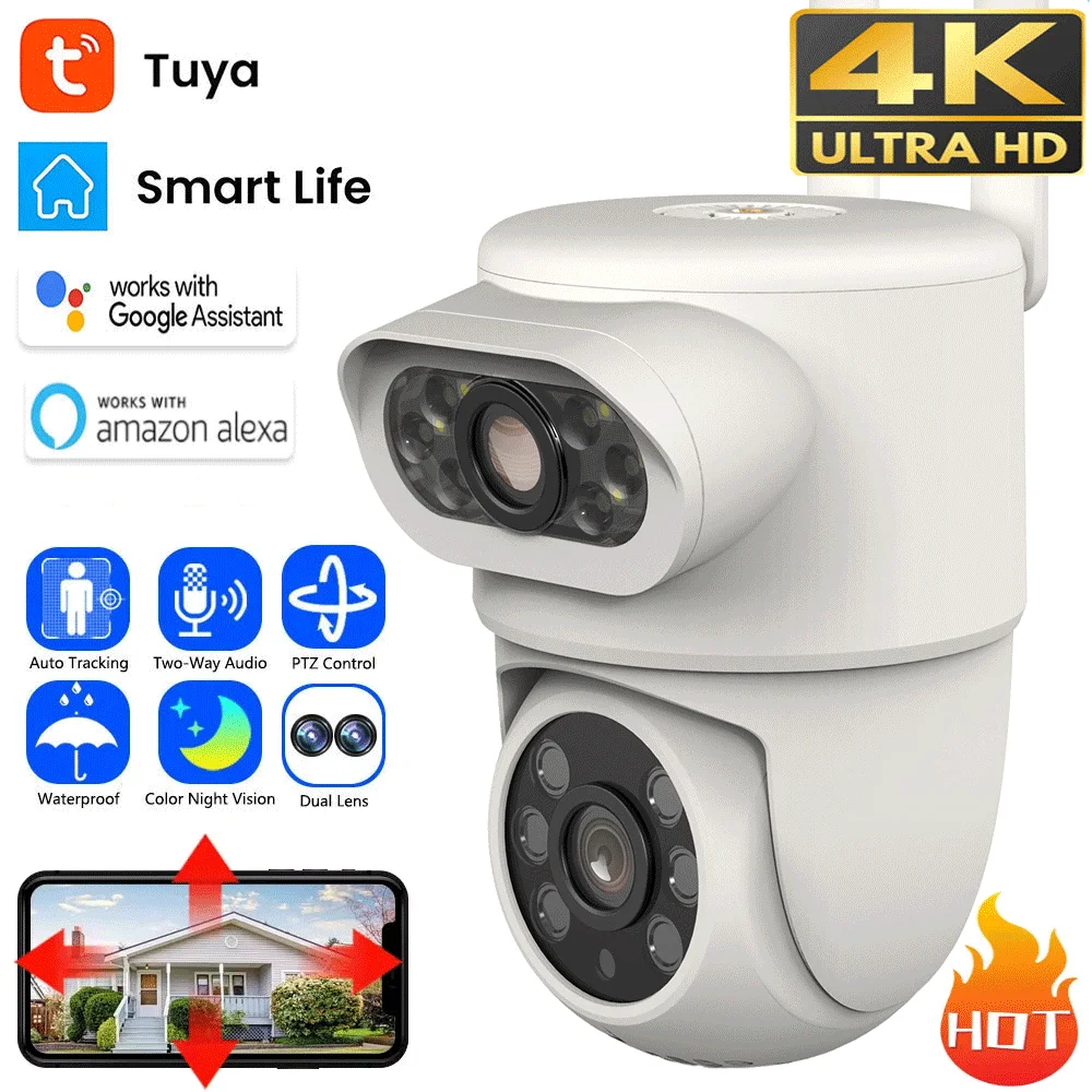 8MP-4K-Tuya-Dual-Lens-Wifi-Camera-Outdoor-Security-4MP-HD-Dual-Screen ...
