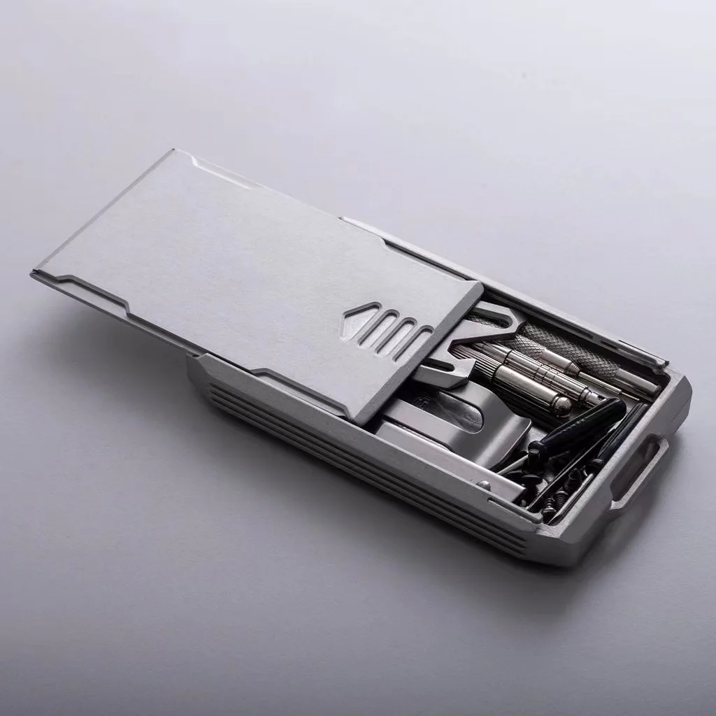 Tactical Hard Wallet A10 EDC Capsule Slide Multifunction Outdoor Metal ...