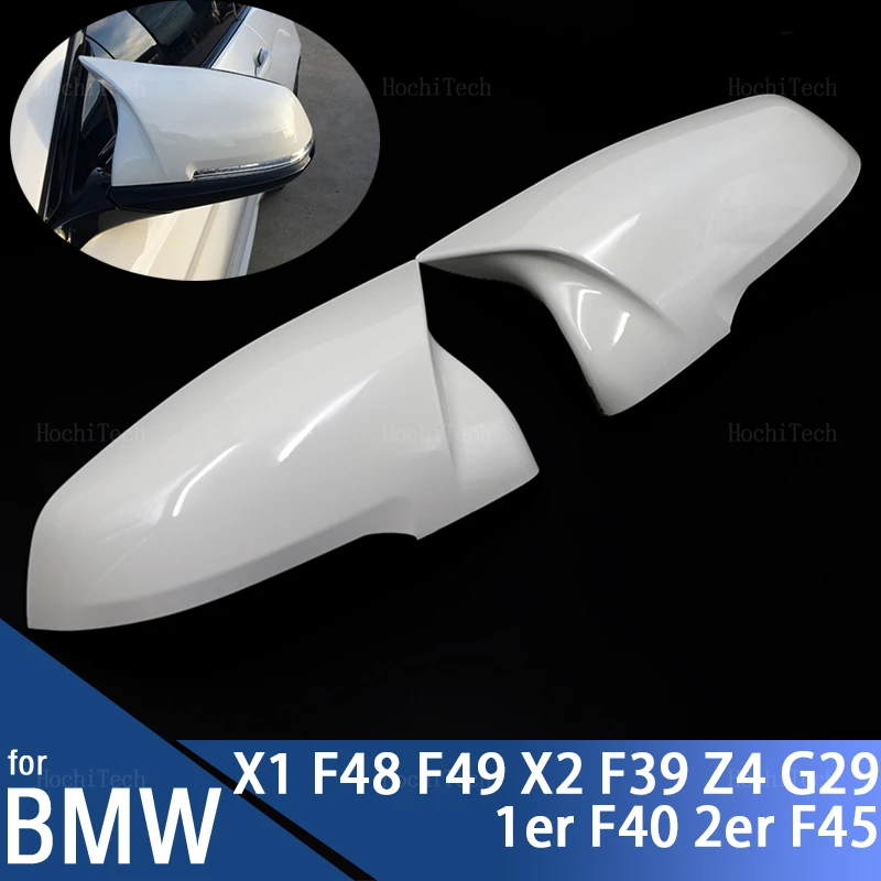Carbon-Fiber-Pattern-Black-White-Side-wing-mirror-cover-for-BMW-F44-F40 ...