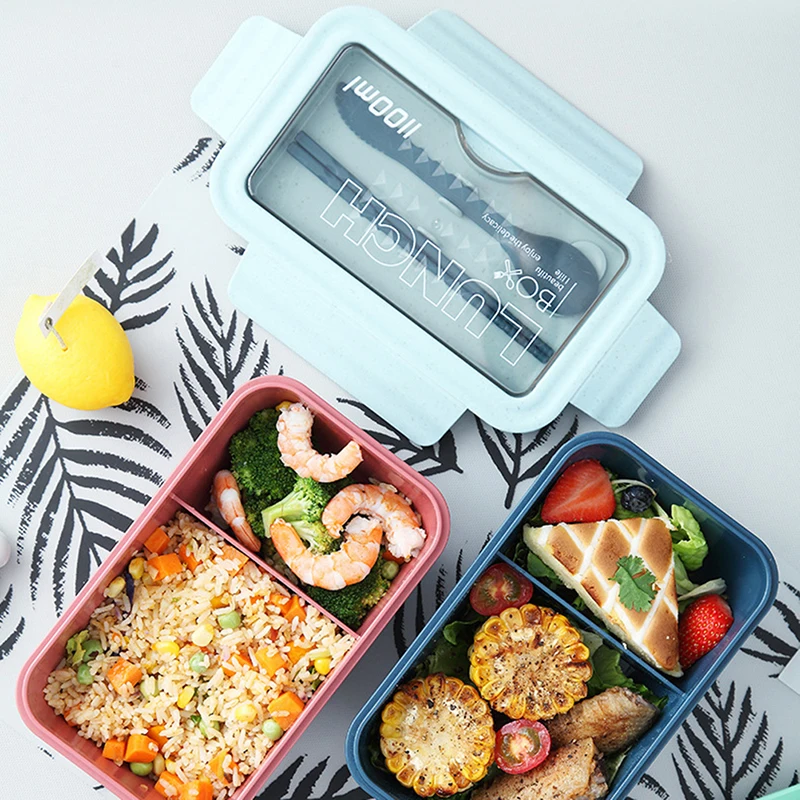 BOITE A REPAS,-2--780ml Dessin Animé Boîte À Lunch Pour Enfants Double Couche D'isolation ...