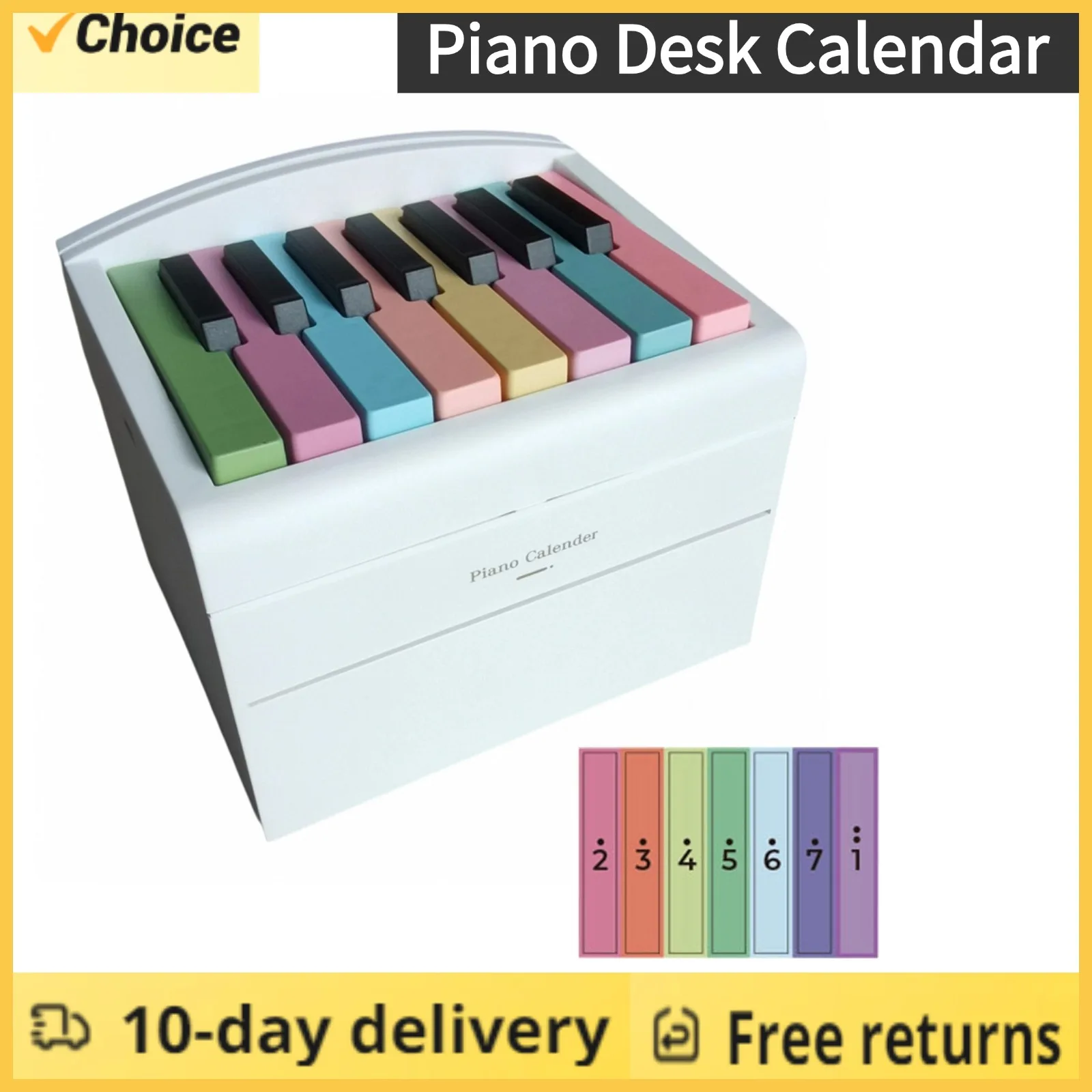 2024-Piano-Calendar-15Key-Mini-Playable-Piano-Desk-Calendar-Creative ...