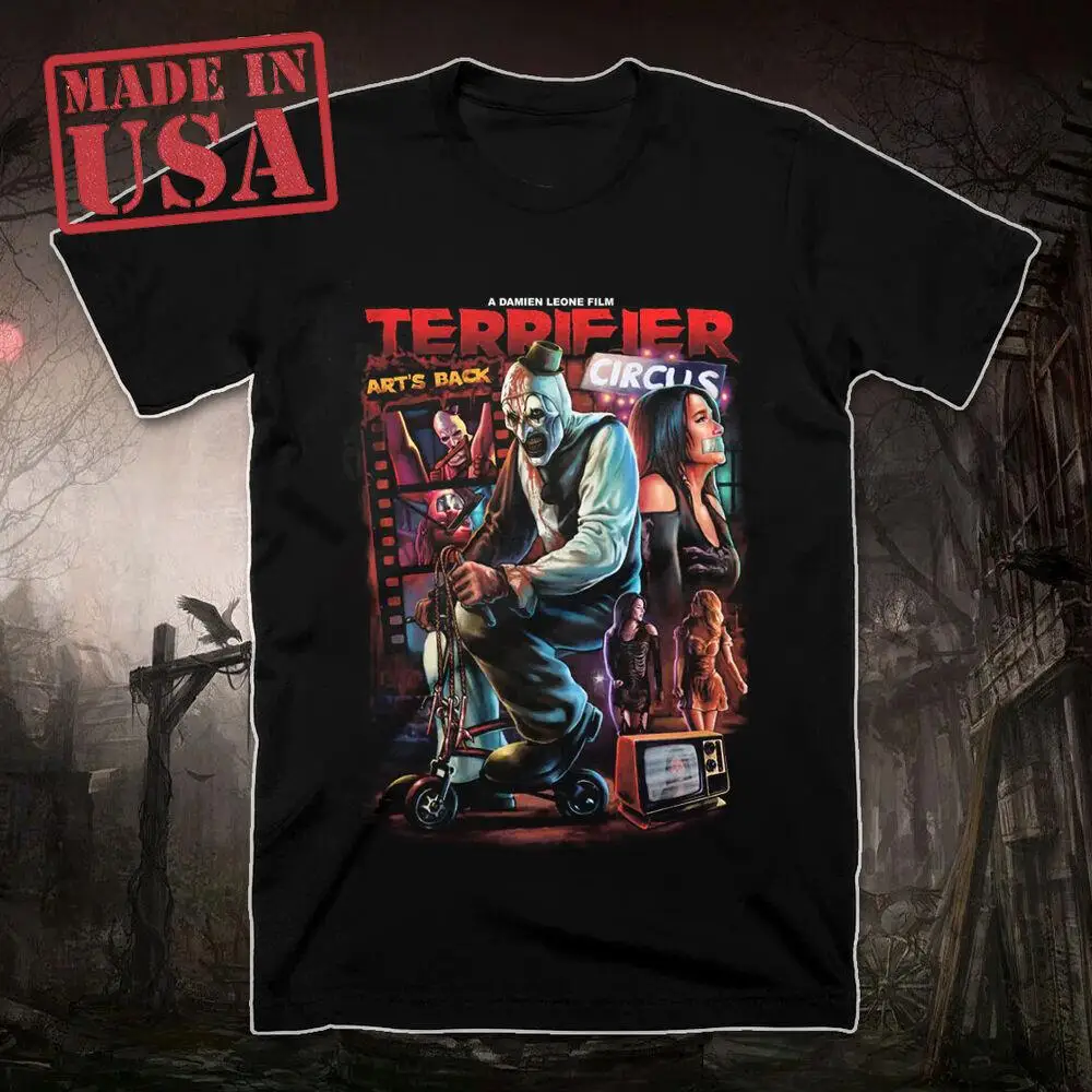 Camiseta-con-p-ster-de-Terrifier-camisa-de-pel-cula-aterradora-de ...