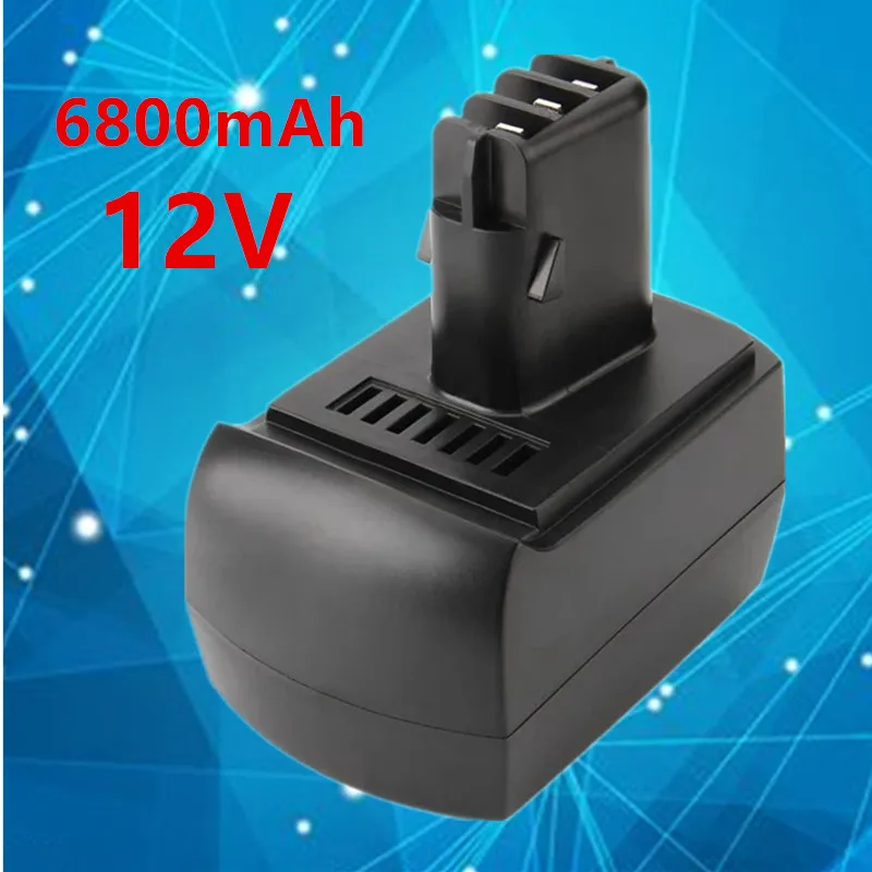 Ni-mh 12v 6.8ah Replacement Battery For Metabo Bs 12 Sp, Cs5460a 12 ...