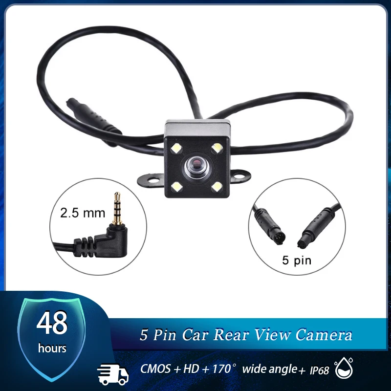 1pcs-10pcs-5-Pin-Car-Rear-View-Camera-Reverse-170-Degree-Wide-Angle ...