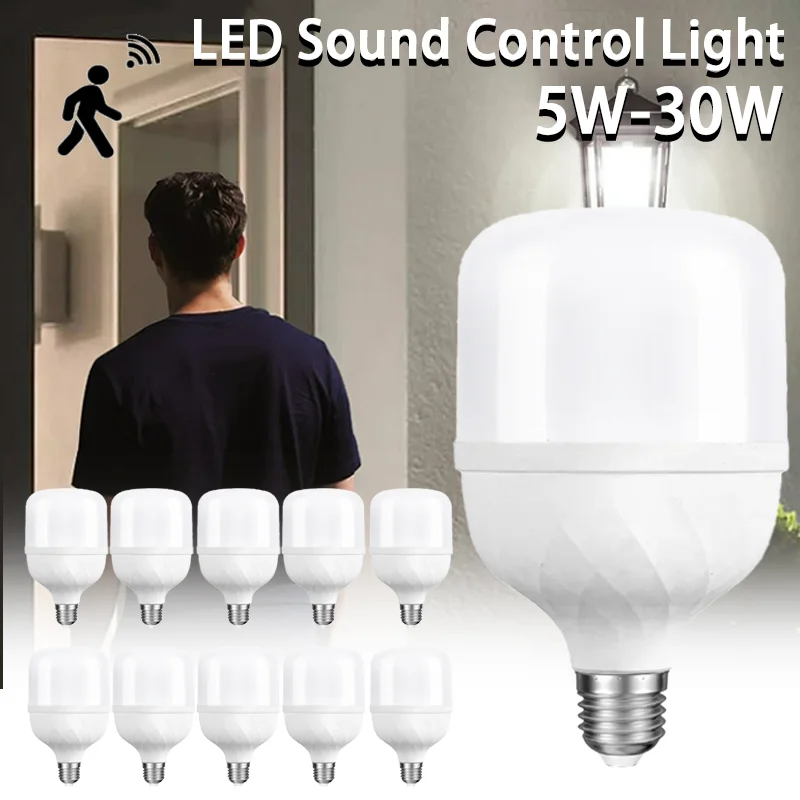 10PCS-LED-Sound-Sensor-Lamp-Voice-Contorl-Lamp-Corridor-Lighting-Tool ...
