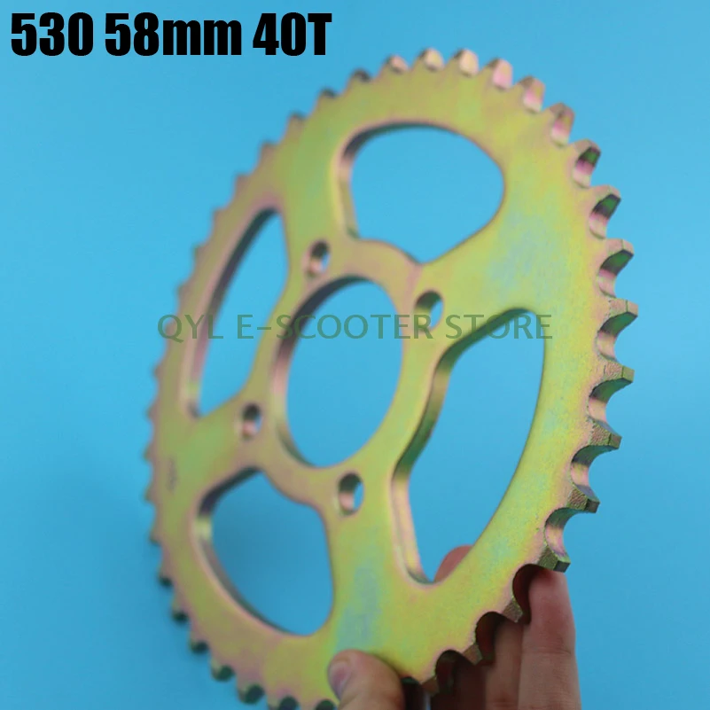 Steel-sprocket-530-40T-tooth-58mm-ATV-go-kart-4-wheeled-motorcycle-rear ...
