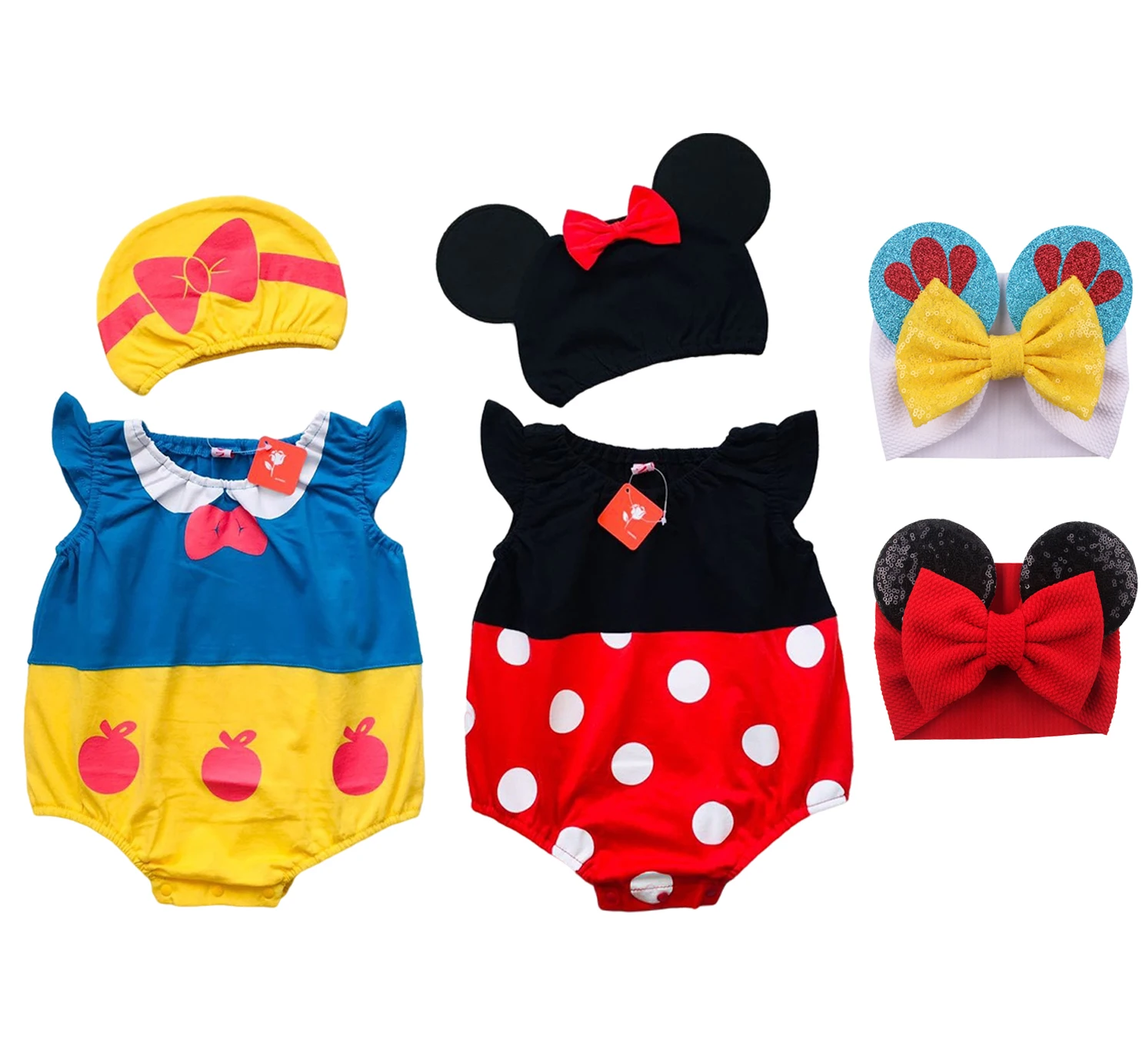 Disney Mono de Minnie Blancanieves para niña, mono informal de cuello ...