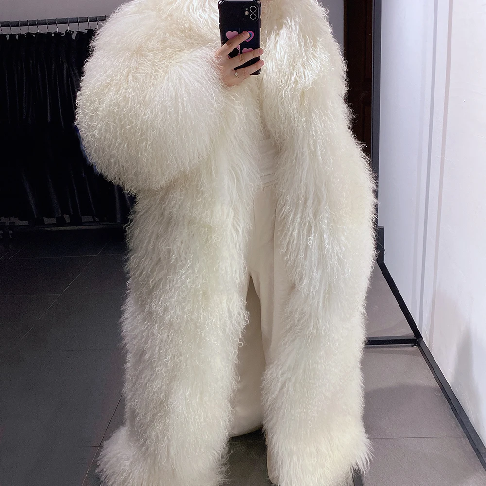 YOLOAgain-135-140cm-Floor-Length-Real-Mongolia-Sheep-Fur-Coat-Women ...