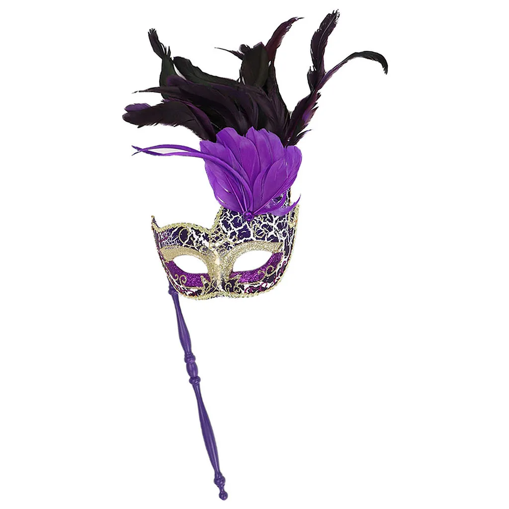 Venetian-Masquerade-Eye-Mask-On-Stick-Mardi-Halloween-for-Party-Prom ...