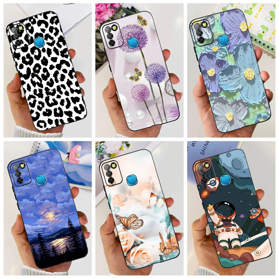 For-Infinix-Smart-5-Case-X657-X657C-Smart5-Back-Cover-Fashion-Dandelion ...