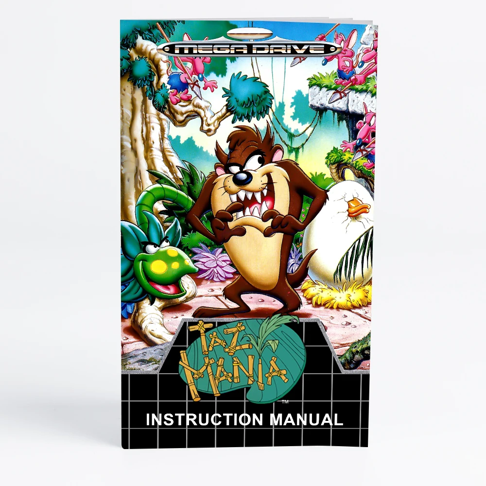 Taz-mania-manual-do-jogo-cartucho-para-sega-md-mega-drive-genesis ...