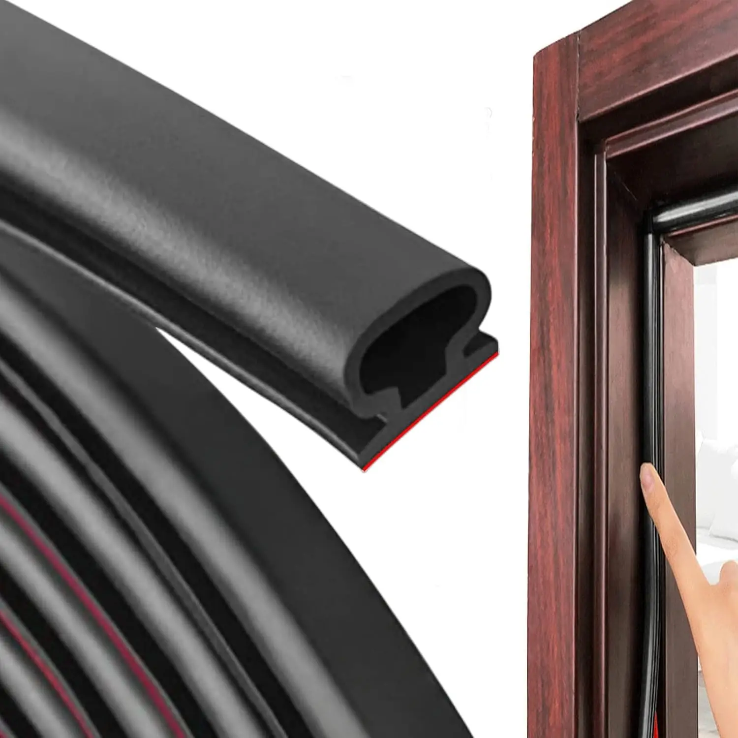 6M-Silicone-Rubber-Sealing-Strip-Self-Adhesive-Doors-Window ...