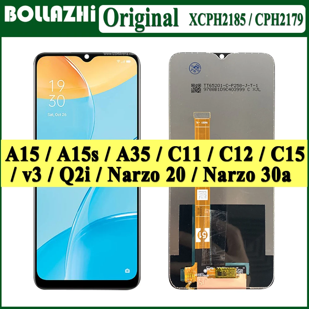 Original-For-Oppo-A15-LCD-A15s-Display-Touch-Screen-Digitizer-Assembly ...