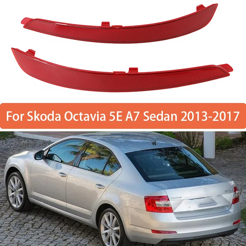 Rear-Bumper-Reflector-Light-For-Skoda-Octavia-5E-A7-Sedan-2013-2014 ...