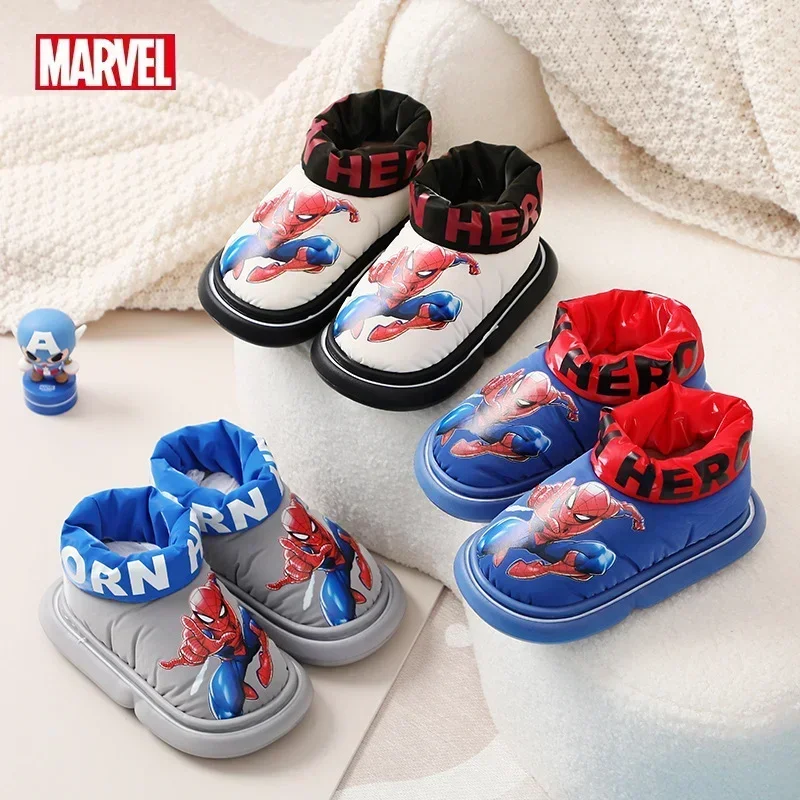 Disney-botas-de-nieve-con-estampado-de-Spider-Man-para-ni-os-botines ...