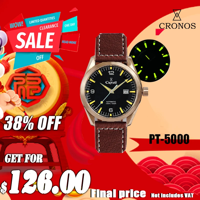Cronos-Diver-Men-Watch-Bronze-CuSn8-Automatic-PT5000-SW200-Sapphire ...