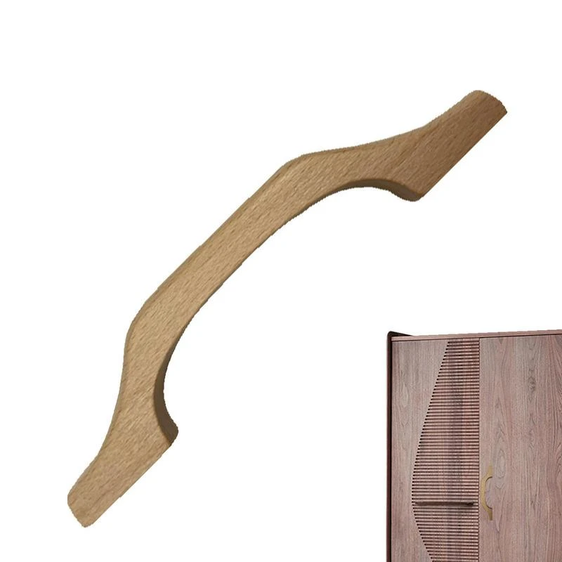 Wood Drawer Pulls | Natural Beech Drawer Pulls Handles with Screw | 3. ...