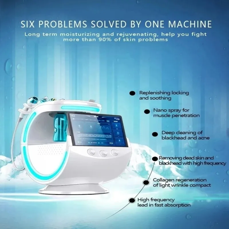 Ultrasonic-Skin-Care-Cryotherapy-Microdermabrasion-Blue-Ice-Machine ...