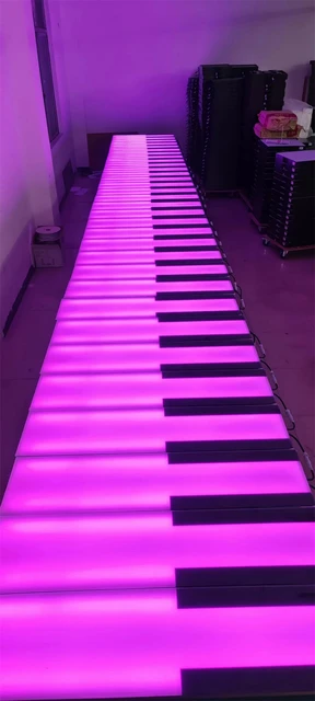 Outdoor Party Event Use Dancing Piano DJ Disco RGB Tiles Lamp LED ...