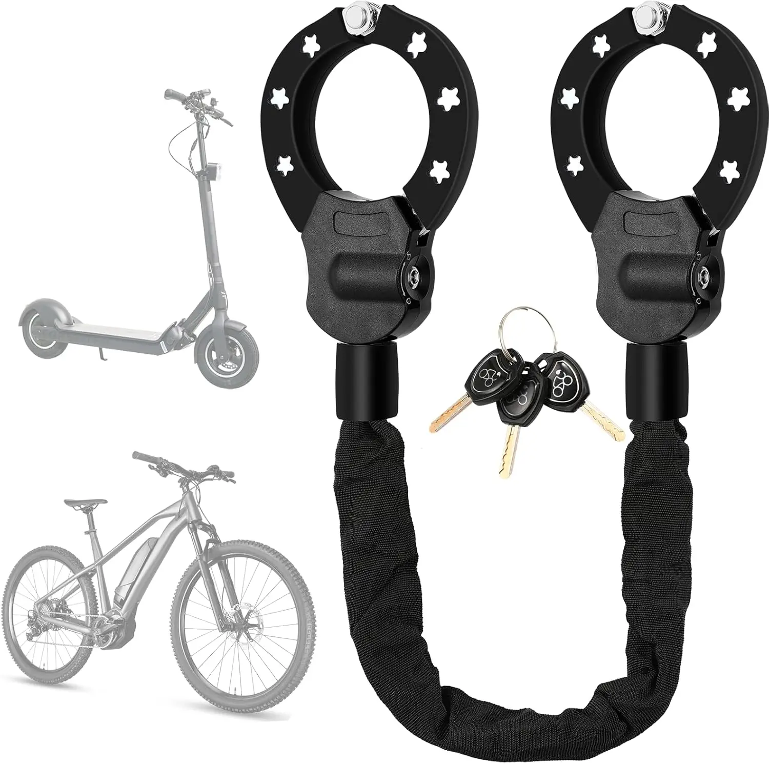 E-scooter Lock, Handcuff Lock, Bicycle Lock with Key, High-security ...