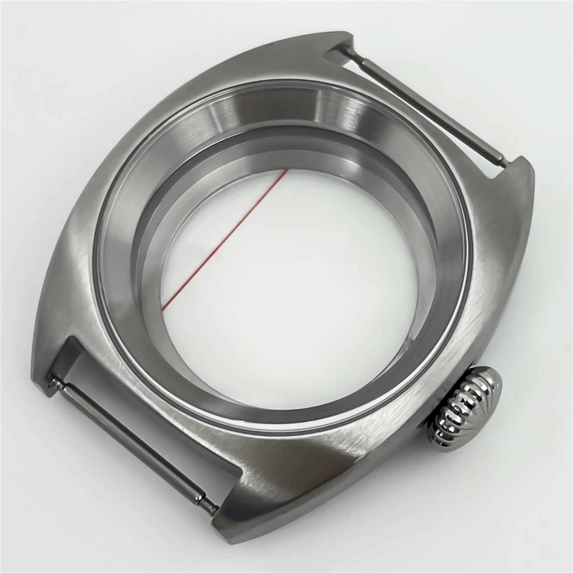 BLIGER Silver Brush NH35 Case 36mm/39mm Domed AR Sapphire Glass Big ...