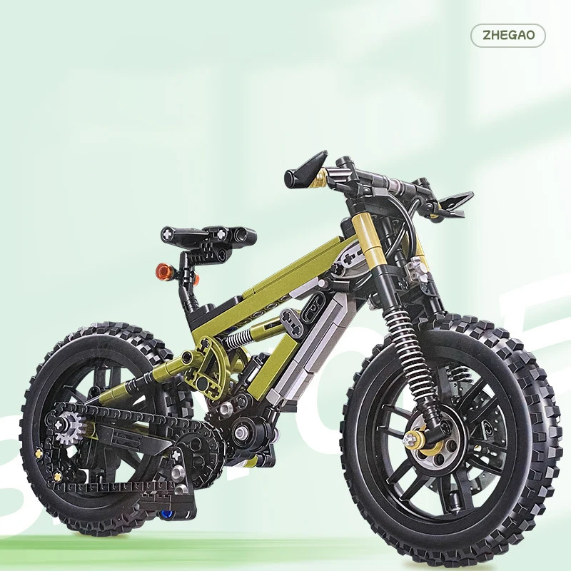 Mountain-Bike-Building-Blocks-Toy-para-crian-as-modelo-de-montagem-DIY ...