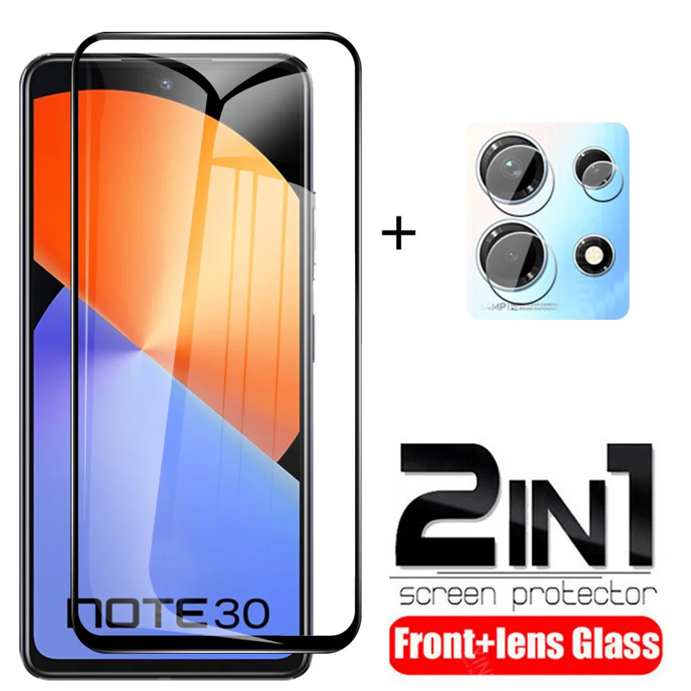 2in1-Tempered-Glass-Case-For-Infinix-hot-30-i-30i-Screen-Protector-For ...