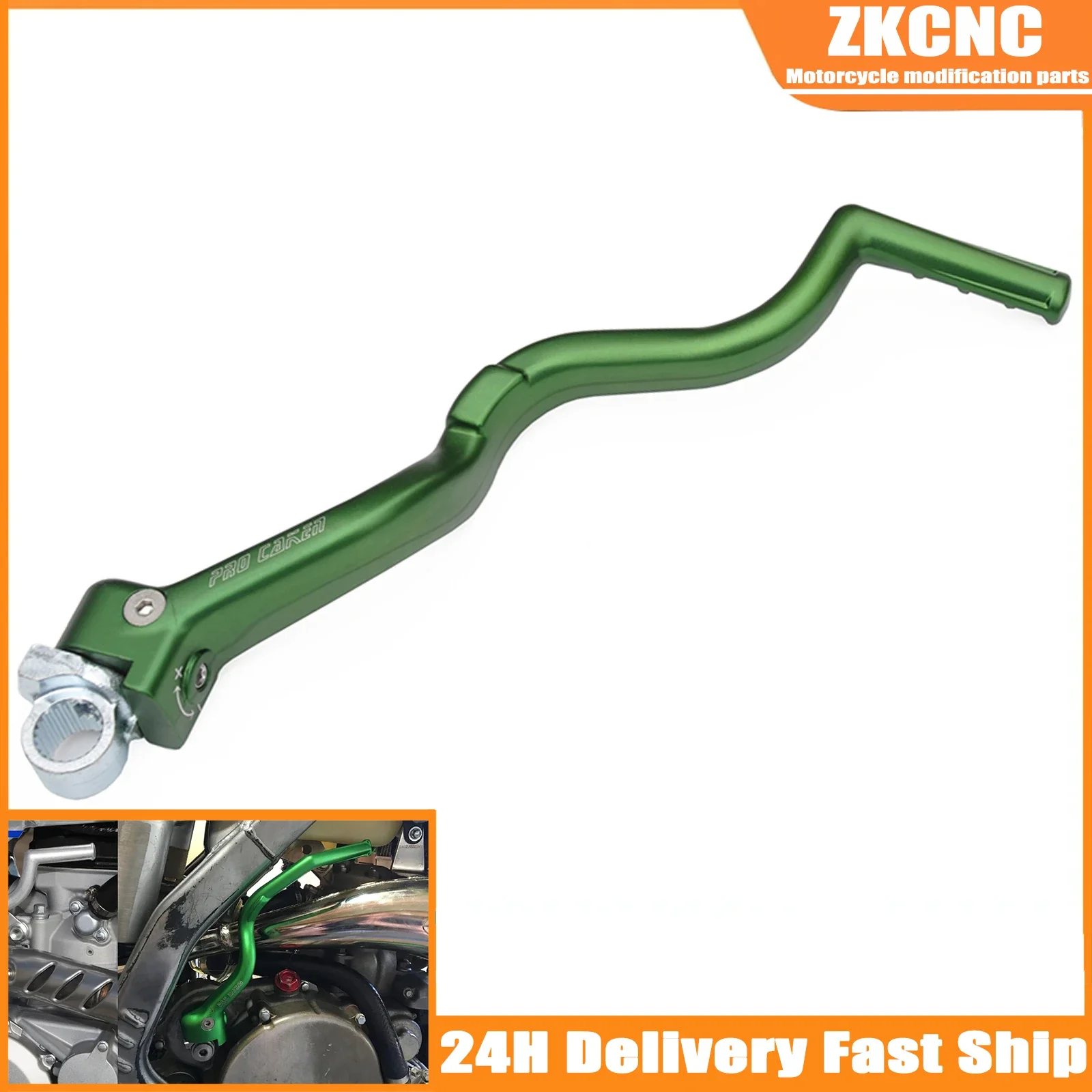 CNC-Forged-Kick-Start-Starter-Lever-Pedal-For-Kawasaki-KX65-85-100-250F ...