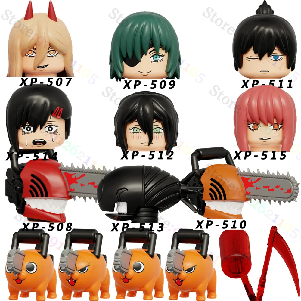 KT1067 Denji Anime Action Figure Building Blocks Christmas Gift Toys ...