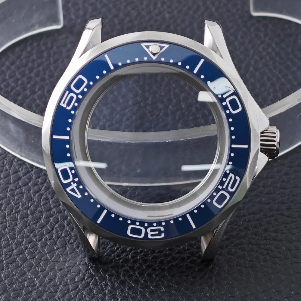 42mm-High-quality-Silvery-Case-Diving-Watch-Men-s-watches-Fits-NH34 ...