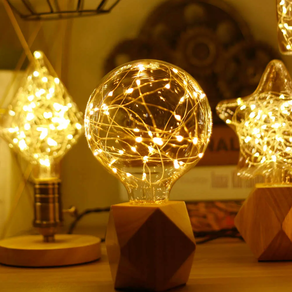 TIANFAN Vintage Led Bulbs Twinkle Star 3W 2200K Warmth Glow AC85-265V ...