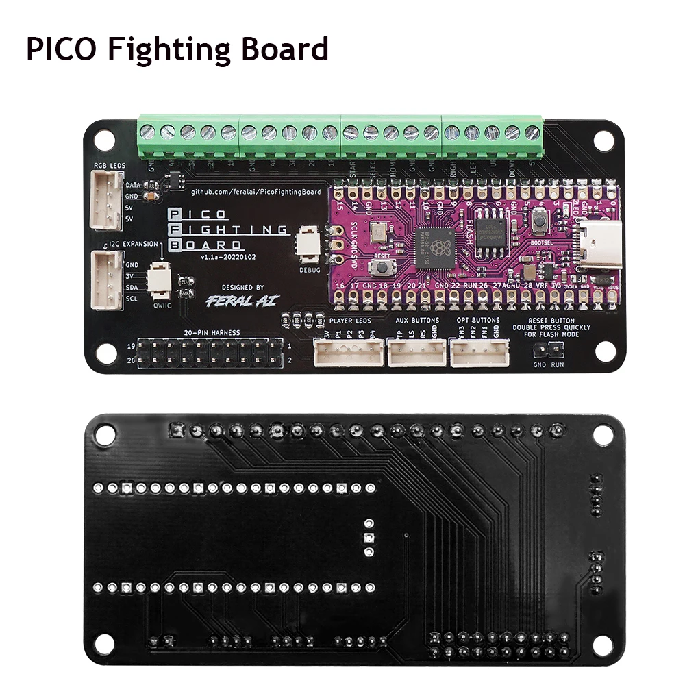 BitFunx-Raspberry-Pico-Fighting-Boot-V1-1a-Picoboot-Keyboard-Converter ...
