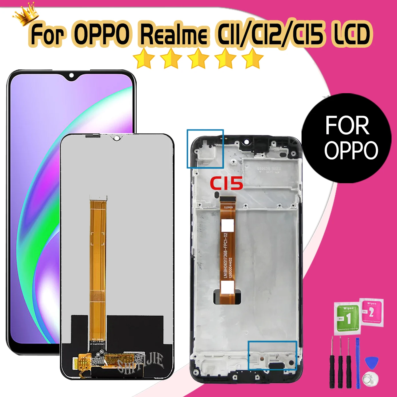 For-Oppo-Realme-C11-2020-Lcd-C15-RMX2185-RMX2180-Display-10-Touch ...