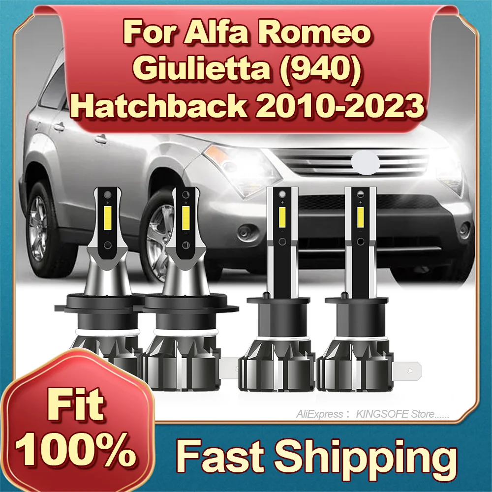 2-4Pcs-130W-Led-Powerful-Lamp-H7-H1-Car-Headlight-For-Alfa-Romeo ...