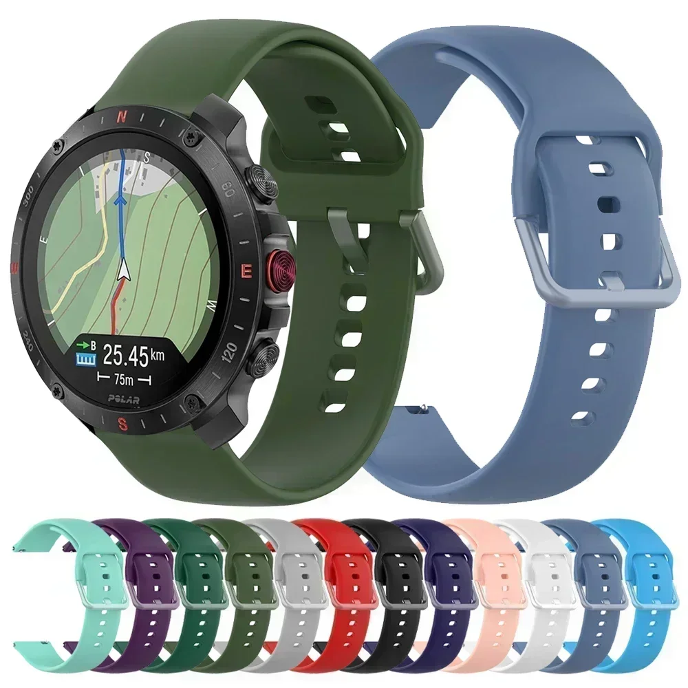20mm-22mm-Sports-Silicone-Strap-For-POLAR-Grit-X2-Pro-Titan-Watch-Band ...