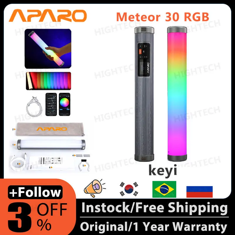 Aparo-Meteor-30-RGB-Handheld-Light-Stick-Full-Color-Pixel-Tubes-Led ...
