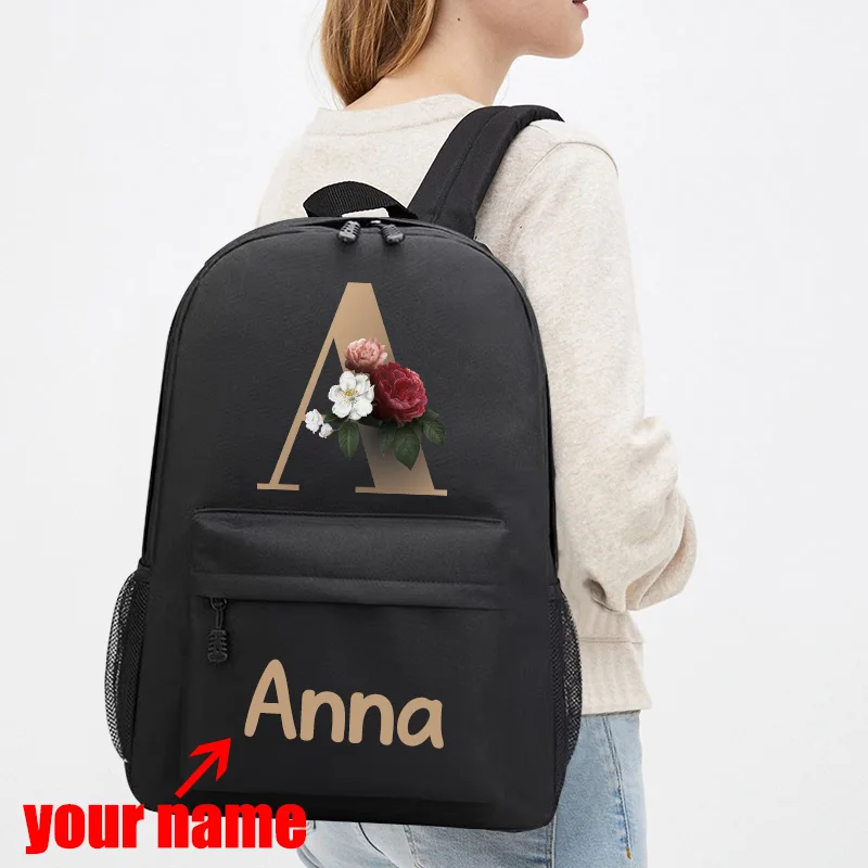 Custom-Name-Bag-School-Backpack-New-Canvas-Kindergarten-Bag-with-Name ...
