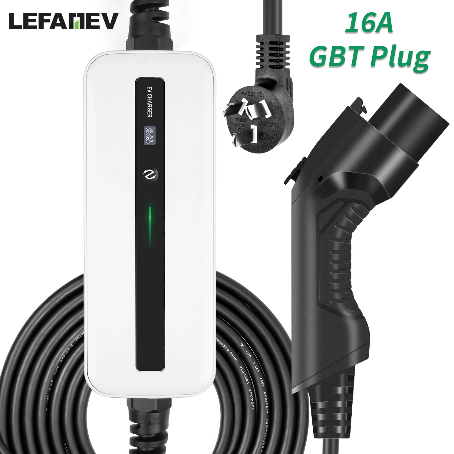 Ev Charger Gbt 16a Portable Ev Charging Box Cable 10m Waterproof Gbt ...