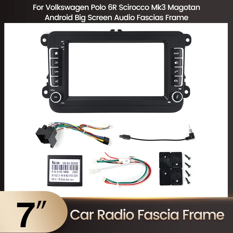 Car-DVD-Instrument-Panel-Frame-for-VW-Volkswagen-Golf-Polo-Tiguan ...