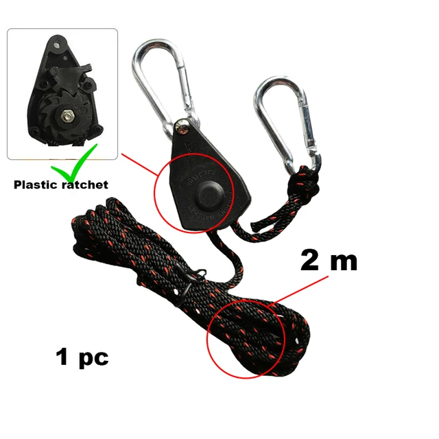 1/8 Camping Awning Wind Rope Tent Hook tension Rope Fastener Fixed ...