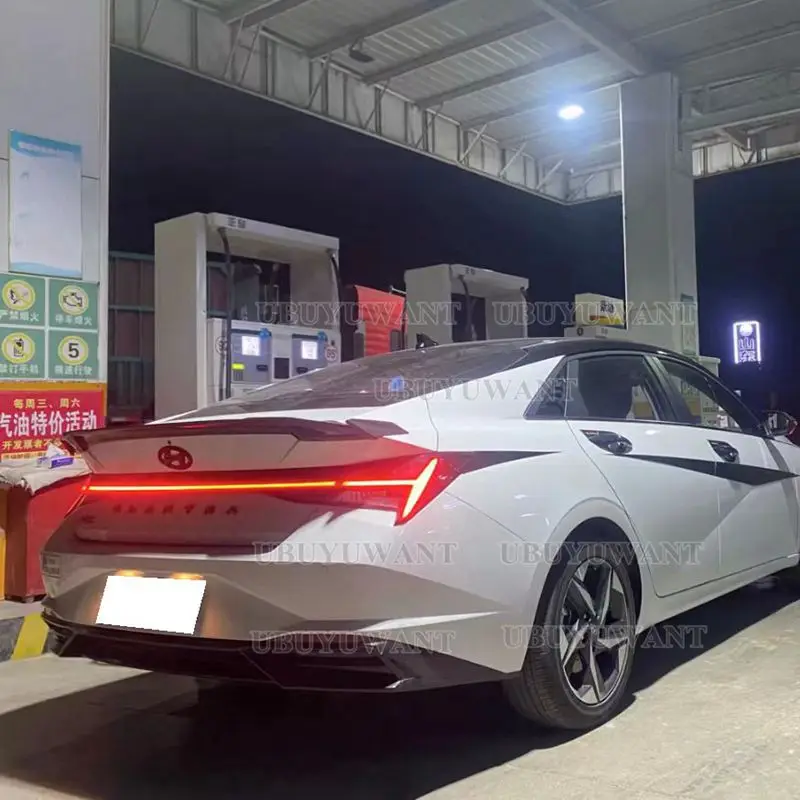 현대 엘란트라 아반떼 CN7 2020-2022 ABS 소재 미도색 컬러 리어 트렁크 스포일러, 트렁크 립 윙, 자동차 액세서리