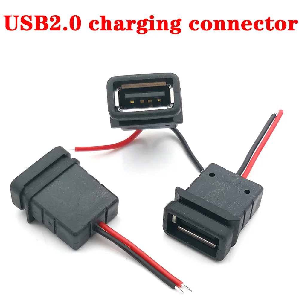 1/2/5/8 Pces Usb 2.0 Fêmea Power Jack Usb2.0 Porto De Carregamento ...