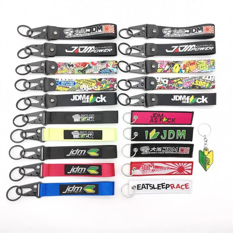 JDM-Series-Car-Keychain-Spring-Clip-Keyring-Modified-Key-Tags-Backpack ...