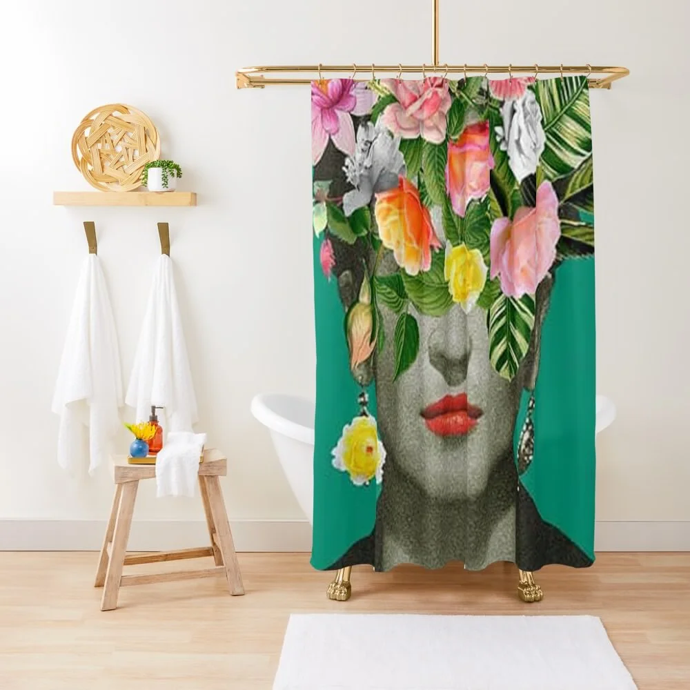 Bathing-Cover-Waterproof-Frida-K-Shower-Curtain-Anime-Bathtub-Art ...