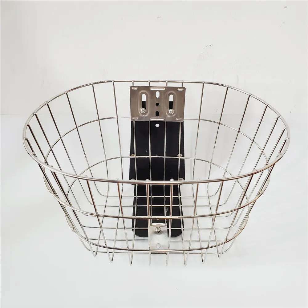 Folding Bike stainless steel front Basket for Brompton for Dahon Bag