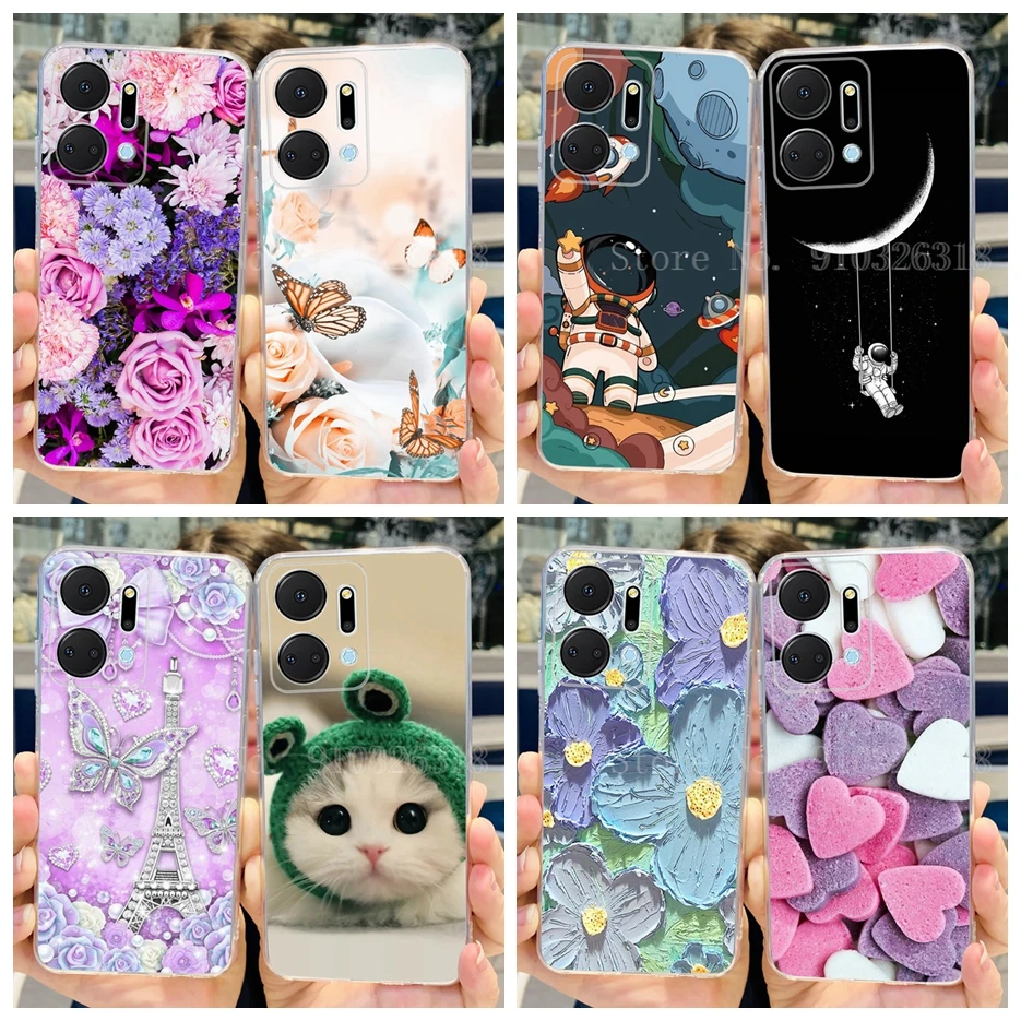 For-Honor-X7a-4G-Case-2023-New-Fashion-Colorful-Painted-Back-Cover ...