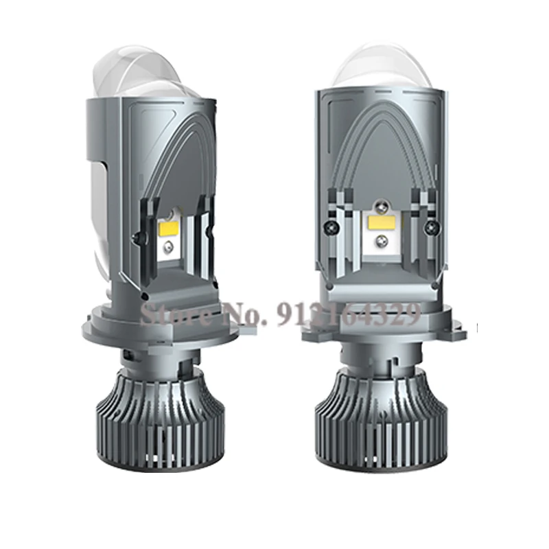 Faro LED para coche H4, 120W, 9003/HB2 H4, miniproyector LED de doble ...