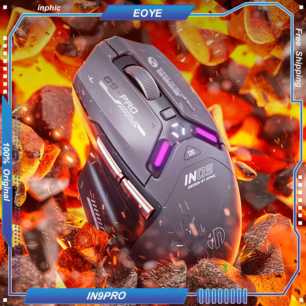 Inphic-IN9PRO-Tri-mode-Mouse-PAW3395-8Khz-Wireless-Bluetooth-2-4G-Wired ...