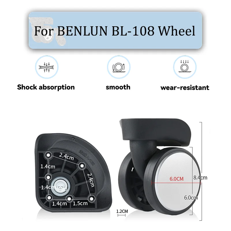 For BENLUN BL-108 Universal Wheel Replacement Easy to Install Travel ...