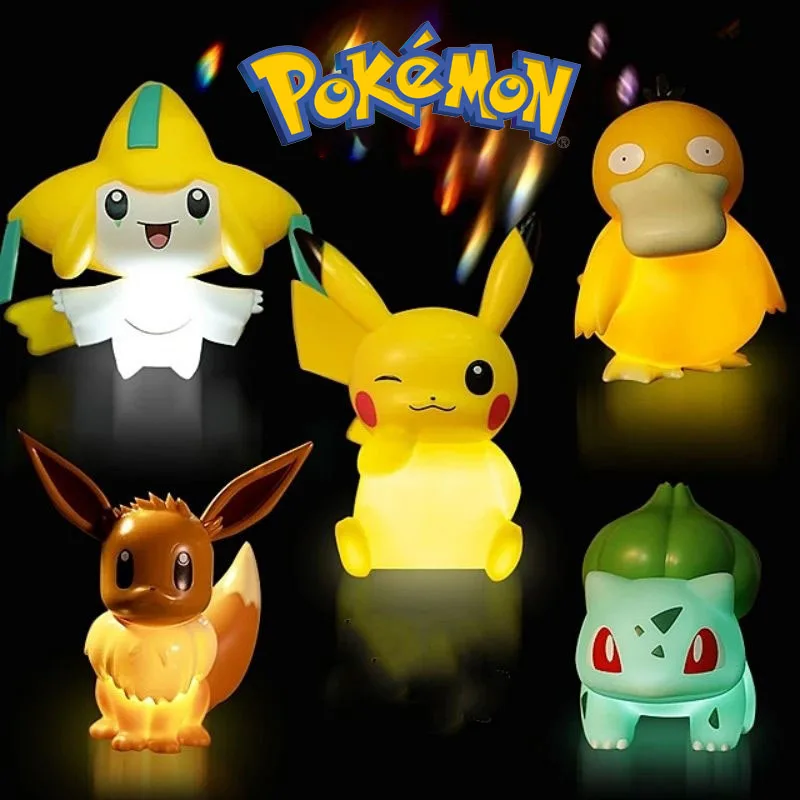 New-Pokemon-Blowing-Light-Anime-Figure-Pikachu-Charmander-Squirtle ...